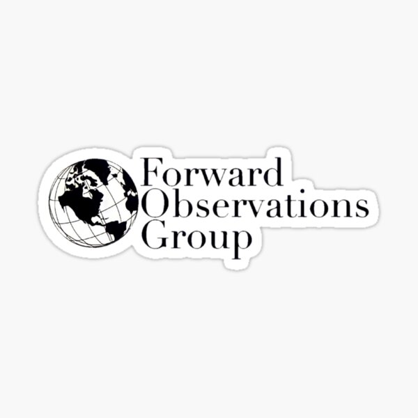"forward observations group" Sticker by Dast14 | Redbubble