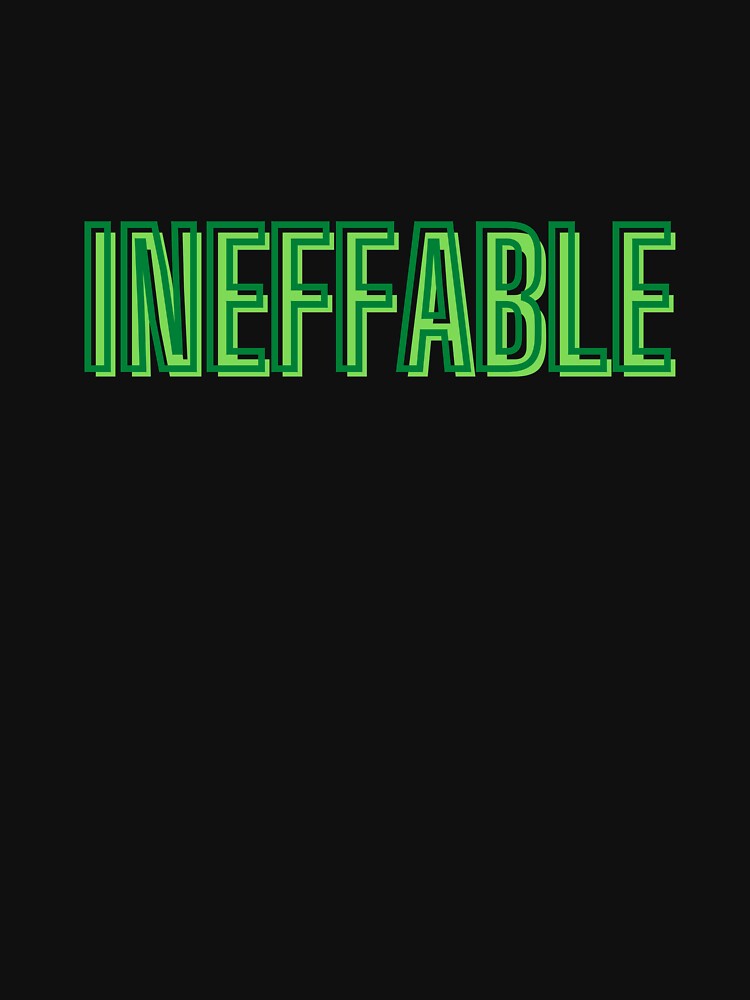 "Ineffable - aesthetic quotes" T-shirt for Sale by kozetin | Redbubble ...