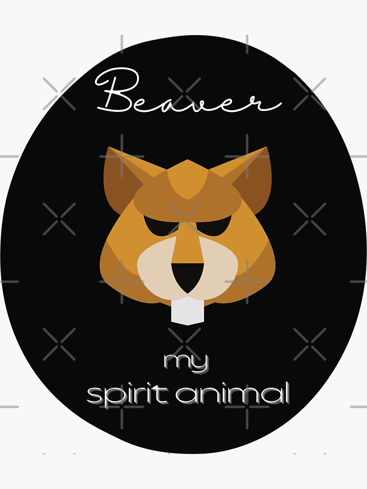 "Beaver totem spirit animal Mug" Sticker for Sale by MagicWolfStar ...