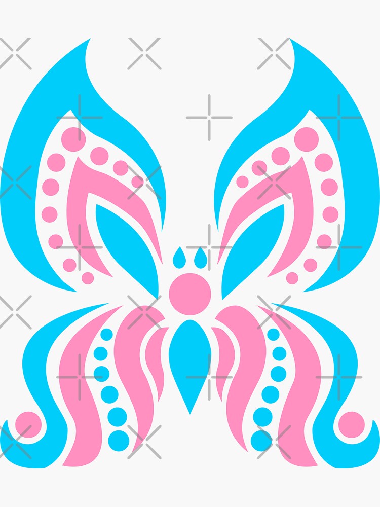 "Butterfly - Trans Pride" Sticker for Sale by arturekdesign | Redbubble