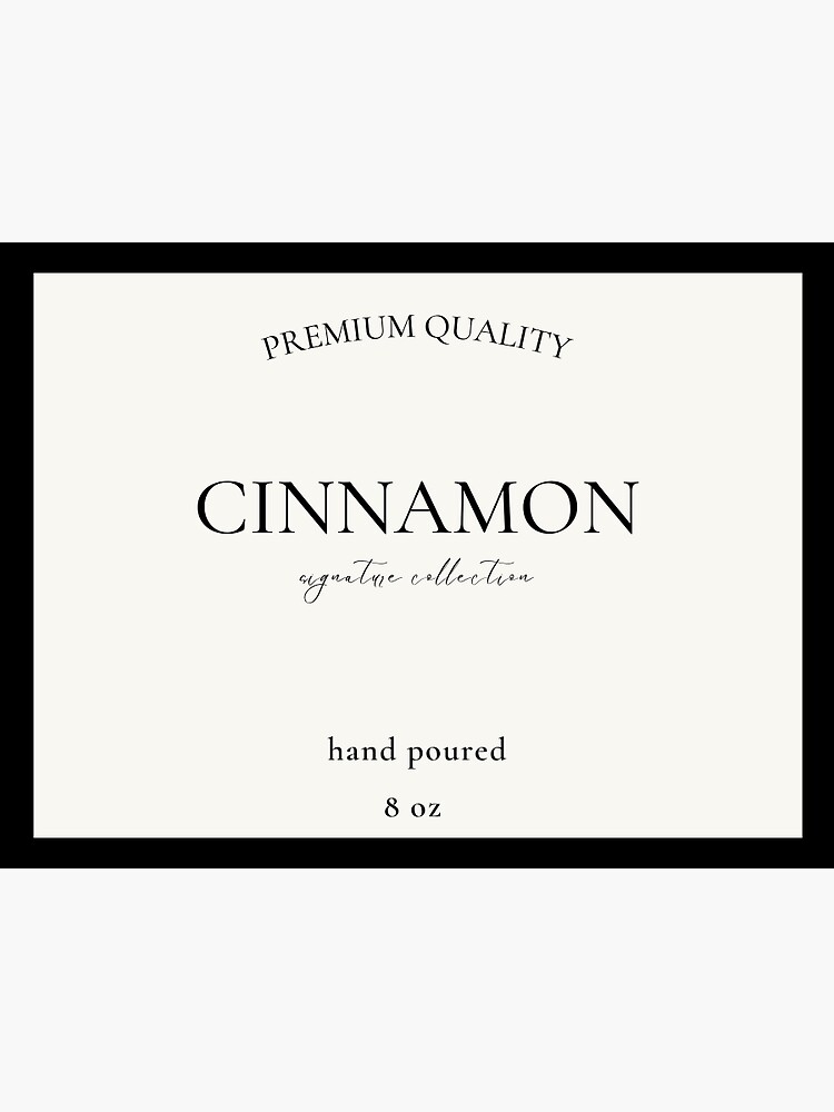 "Cinnamon Coffee Syrup Label" Sticker for Sale by collartocollar ...