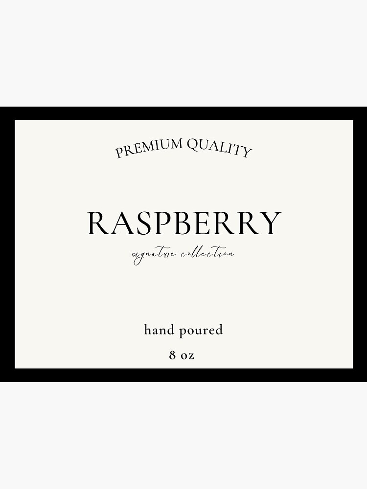 "Raspberry Coffee Syrup Label" Sticker for Sale by collartocollar ...