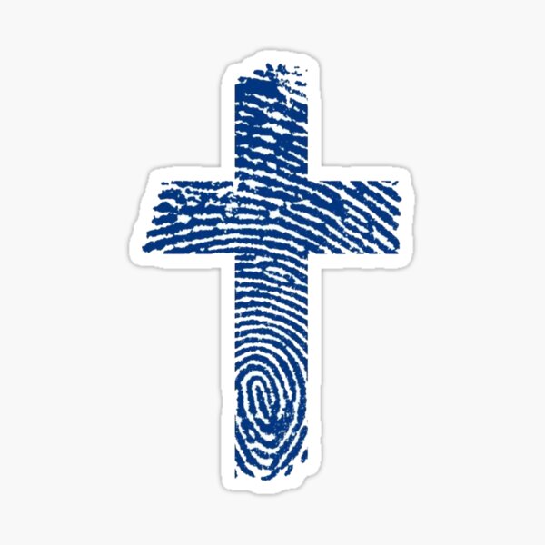 "cross imprint" Sticker for Sale by Sergej93 | Redbubble
