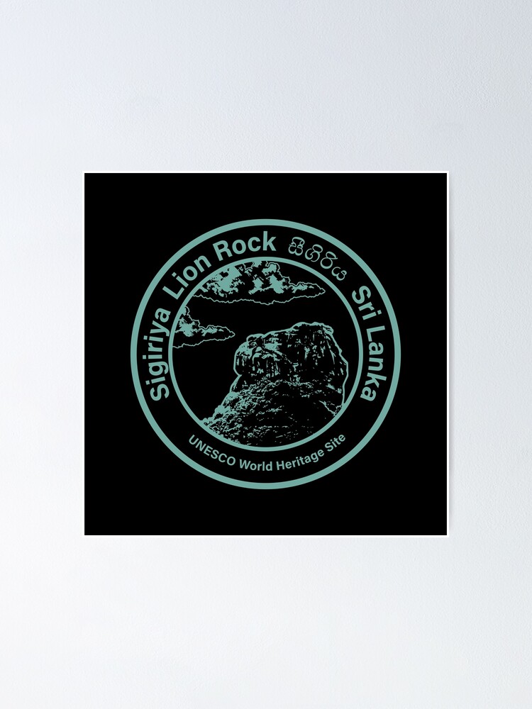 Póster «La roca León Sigiriya, Sri Lanka. UNESCO sitio de Patrimonio ...