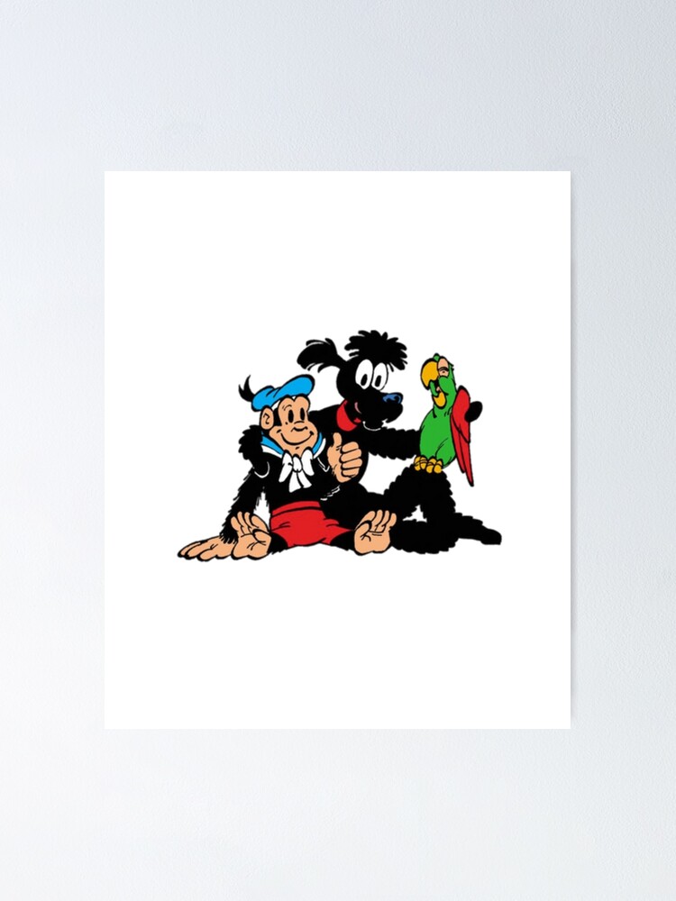 "Jommeke Choco, Pekkie and Flip" Poster for Sale by drovda | Redbubble