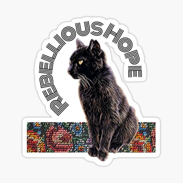 "Rebellious Hope - Cat Patterns" Sticker for Sale by boomantique ...