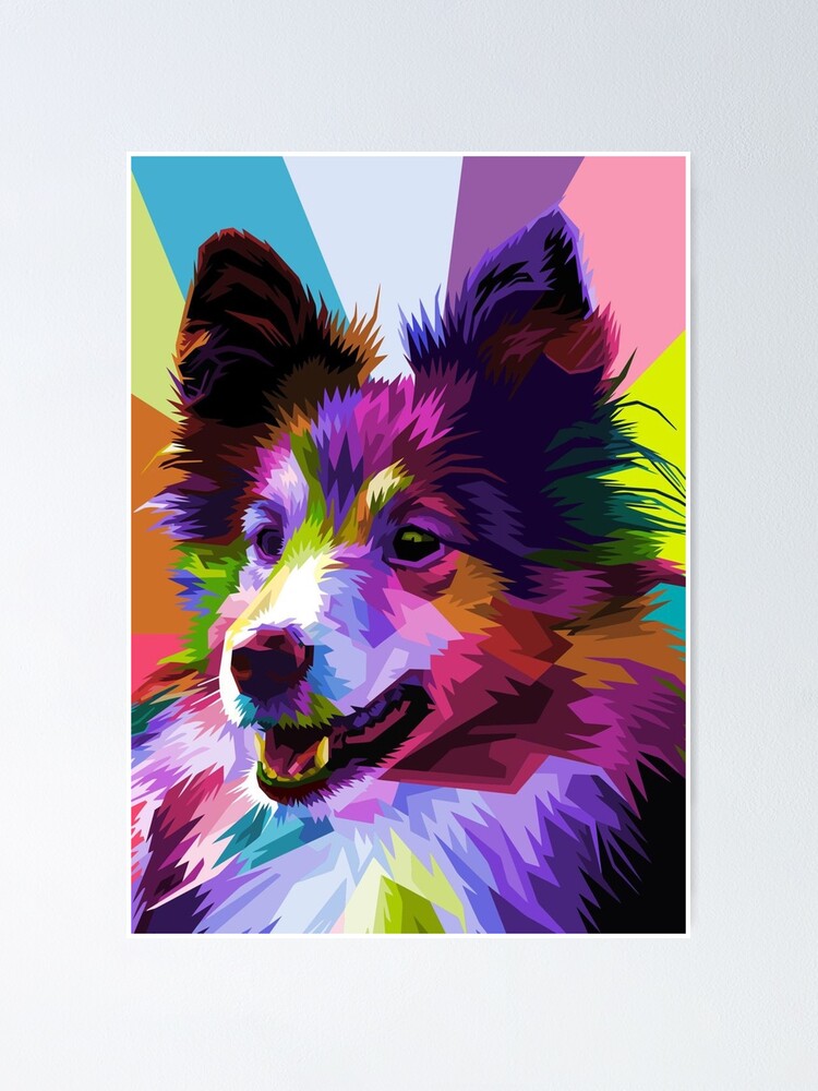 "Border Collie pop art" Poster for Sale by albiebriggs98 | Redbubble