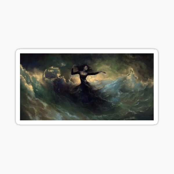 "Yennefer over the sea. The Witcher" Sticker by SNIZHNA | Redbubble