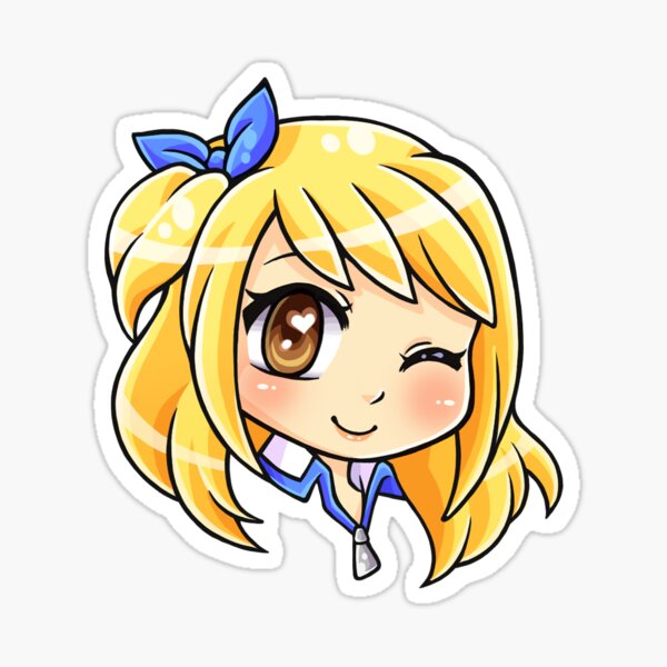 "FT - Chibi Lucy" Sticker for Sale by beaglecakes | Redbubble
