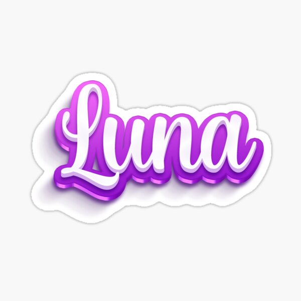 "Luna" Sticker for Sale by alexvoss | Redbubble