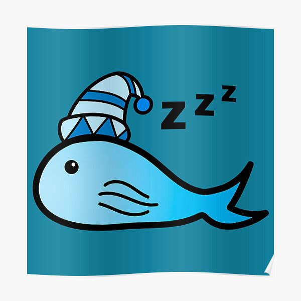 "The Fish and Sleep" Poster for Sale by SleepArt | Redbubble