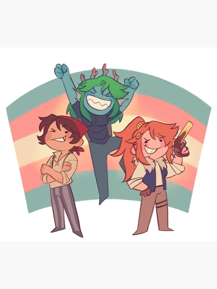"Riptide Pirates Trans Pride" Poster for Sale by Moss-Cola | Redbubble