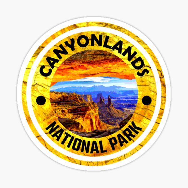 "Canyonlands National Park Adventure, Utah Wood Sign" Sticker by ...