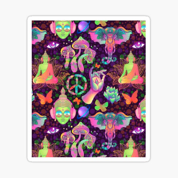 "Trippy" Sticker for Sale by KewDesigns1310 | Redbubble