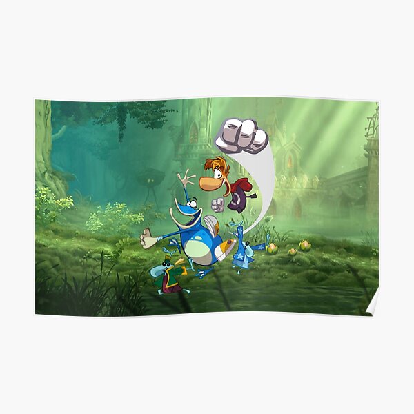 "Rayman and his Friends" Poster for Sale by Ainofea | Redbubble