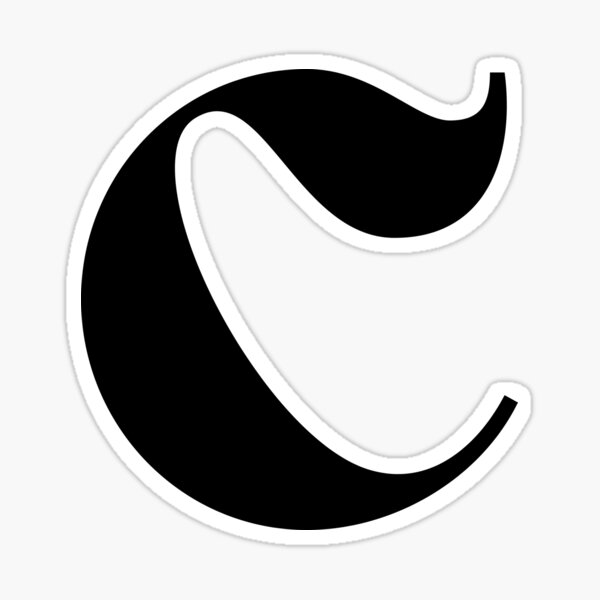 "Letter C Word Song cc" Sticker for Sale by FatimaZahra0404 | Redbubble