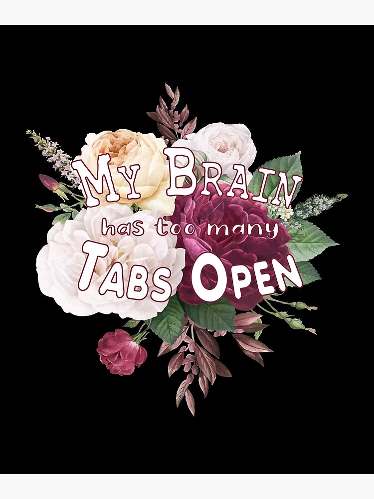 "My Brain Has Too Many Tabs Open vinyl sticker, best friend gift ...