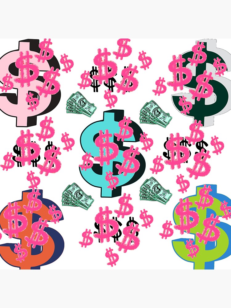 "Money Is Chaos - Money Signs" Sticker for Sale by chadnathan | Redbubble