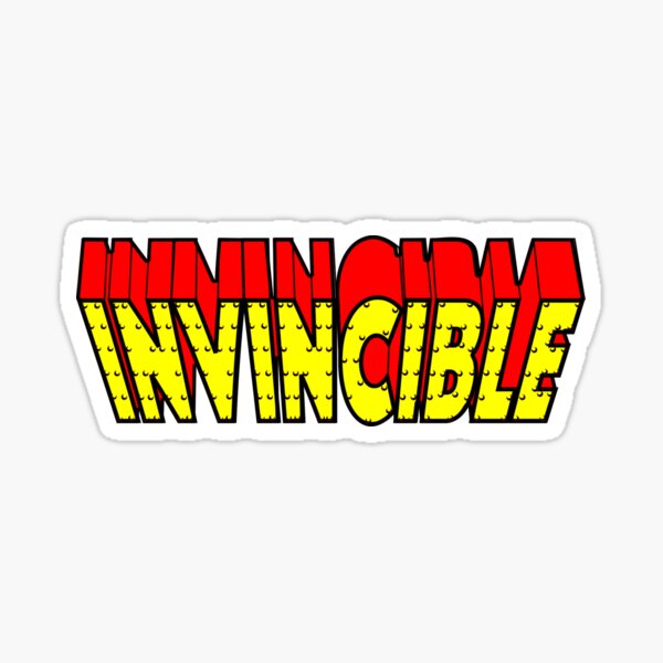 "Invincible (extreme classic version)" Sticker for Sale by GeekshopUK ...