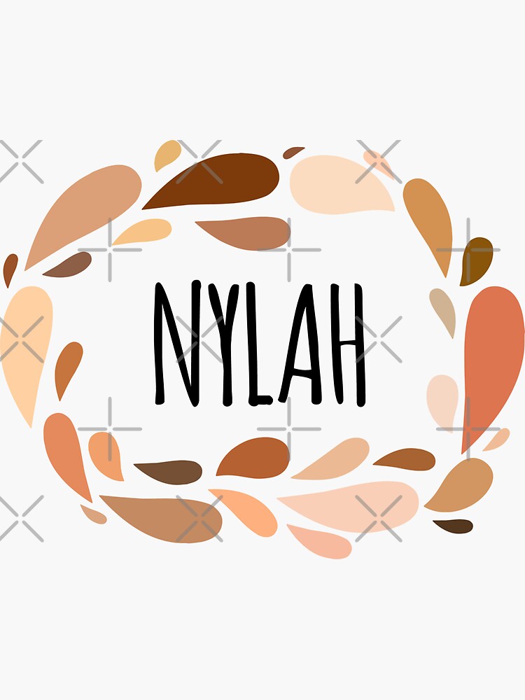 "Nylah - Names for Wife Daughter and Girl" Sticker by kindxinn | Redbubble