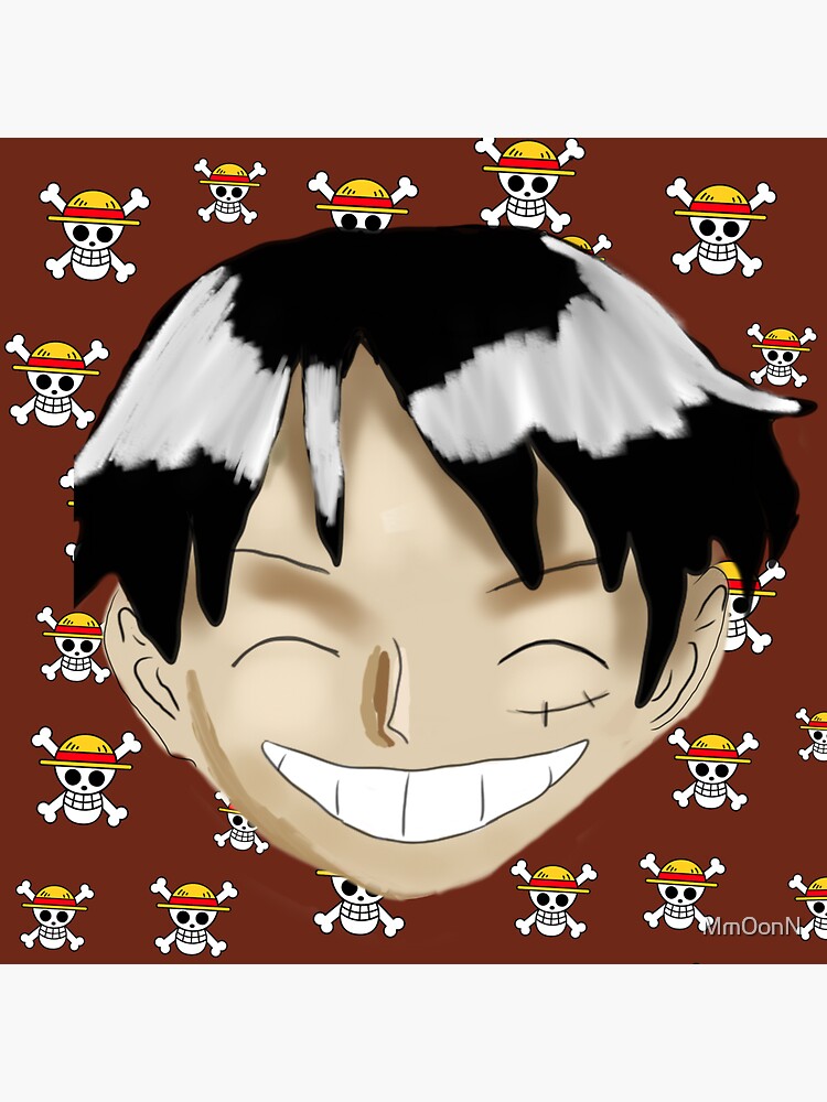 "Luffy(one peice)" Sticker for Sale by Mm0onN | Redbubble
