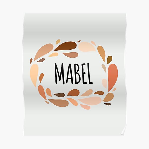 "Mabel - Names for Wife Daughter and Girl" Poster for Sale by kindxinn ...