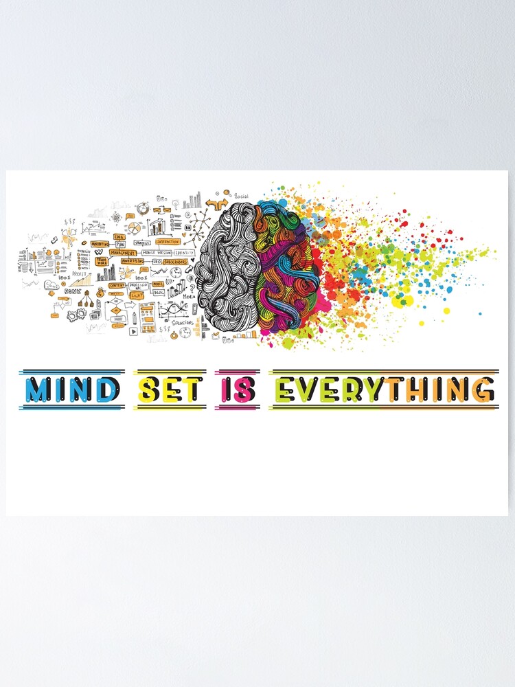 "MIND SET IS EVERYTHING" Poster for Sale by MohammedAlamin | Redbubble