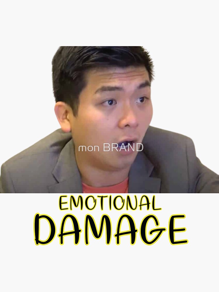 Emotional Damage Steven He Funny Meme Sticker For Sale By Monbrand