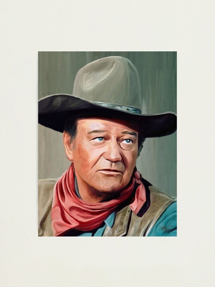 "Celebrity Portrait John Wayne" Photographic Print by artbyjames ...