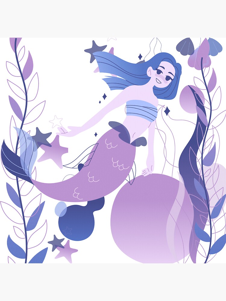 "Mermaid's joy" Sticker for Sale by MdrawingM | Redbubble