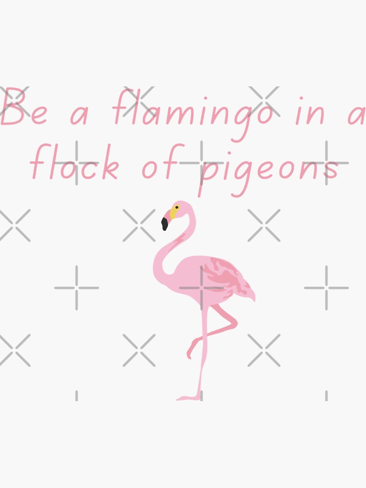 "Cute Flamingo Lady Flamingo Girl" Sticker for Sale by Nero9o | Redbubble