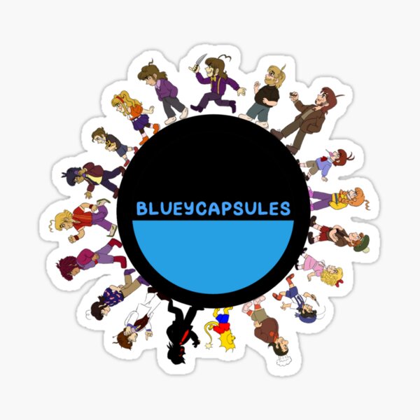 "blueycapsules" Sticker for Sale by Formulone | Redbubble