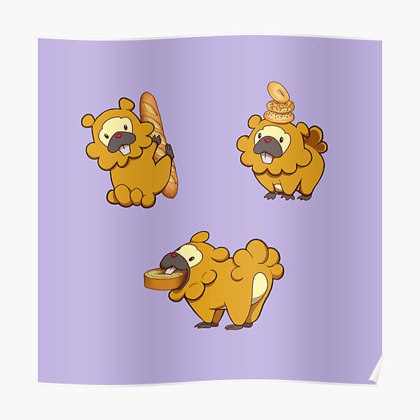 Wall Decor Home Decor Bidoof Pokemon Fan Art Poster PKMN poster fan art ...