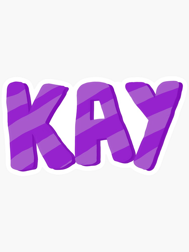 "Kay name art" Sticker for Sale by arstymalia | Redbubble