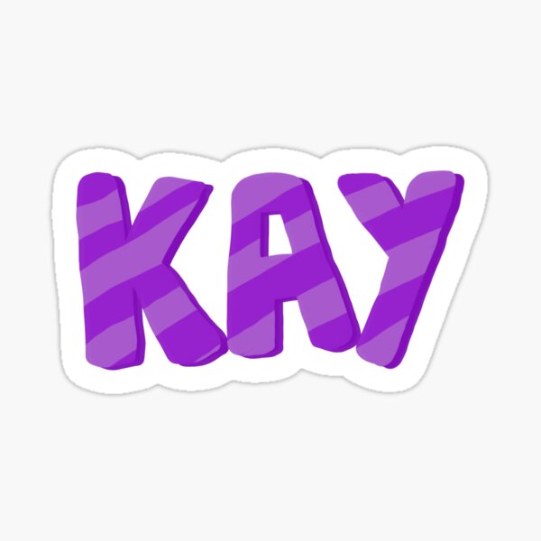"Kay name art" Sticker for Sale by arstymalia | Redbubble