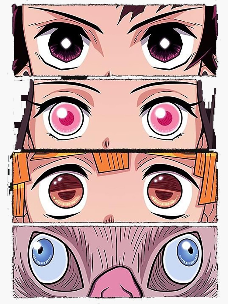 "Demon Eyes" Sticker for Sale by Hetari | Redbubble