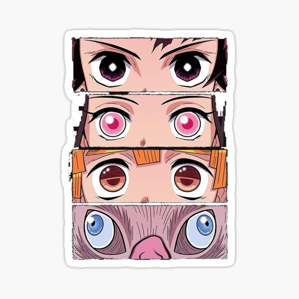 "Demon Eyes" Sticker for Sale by Hetari | Redbubble