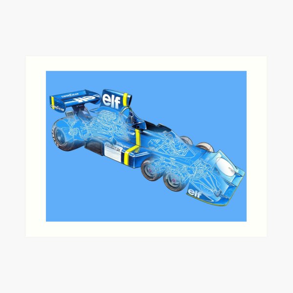 "P34 Tyrell drawing mode" Art Print for Sale by DrTigrou | Redbubble