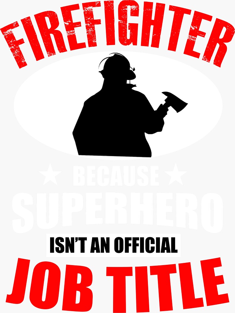 "firefighter superhero" Sticker for Sale by CeraoDiama | Redbubble