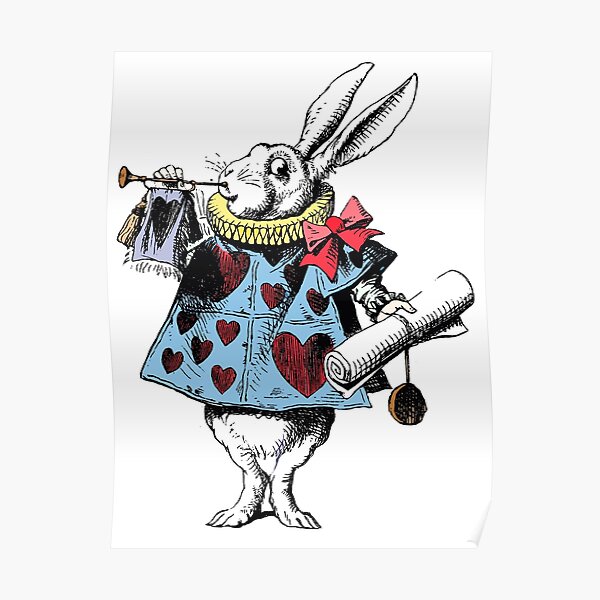 "White Rabbit" Poster by MandyEych | Redbubble