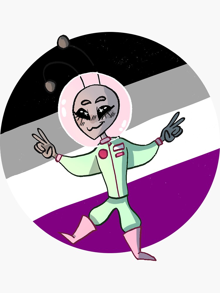 "Alien Pride Flags- Ace" Sticker for Sale by fruitbat55 | Redbubble