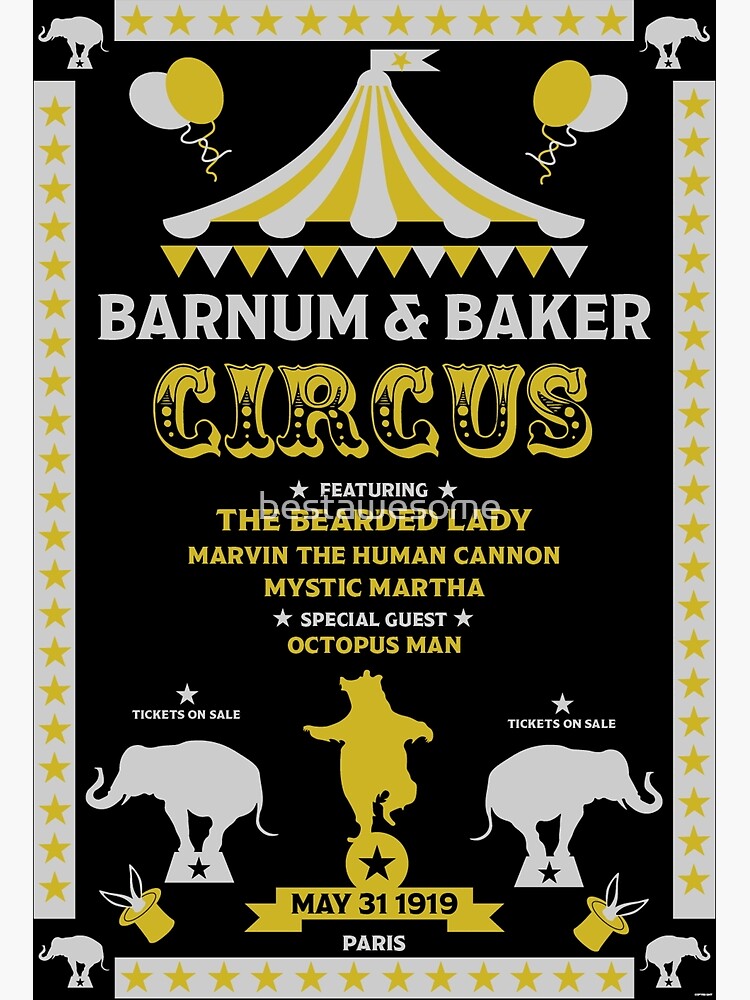 "Original Vintage Circus Posters - Circus Art Prints - Circus tshirts ...