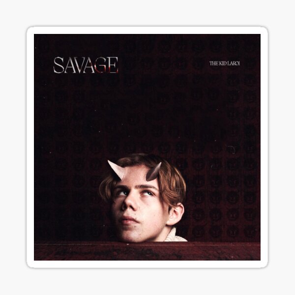 "THE KID LAROI SAVAGE" Sticker for Sale by marcusrry | Redbubble