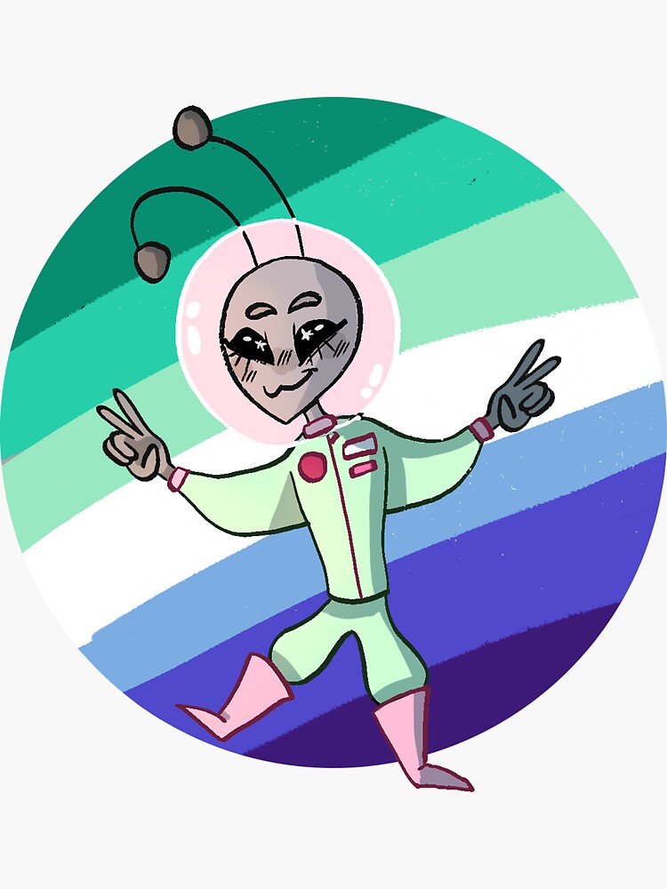 "Alien Pride Flags- MLM" Sticker for Sale by fruitbat55 | Redbubble