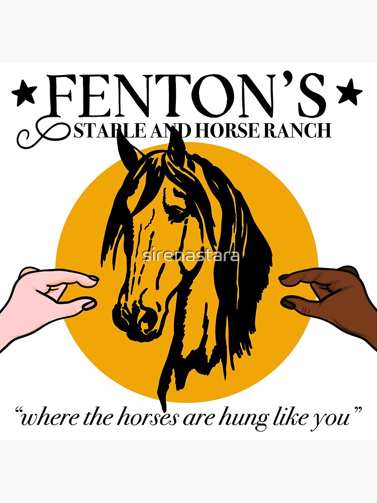 "Fenton’s" Sticker for Sale by sirenastara | Redbubble