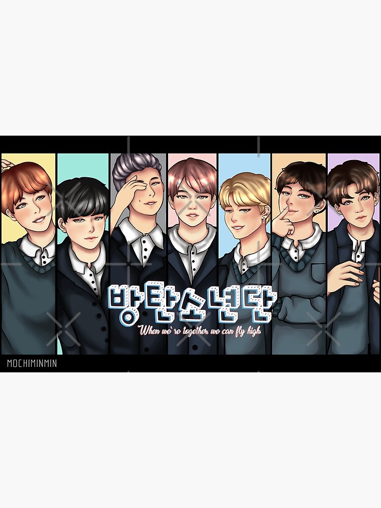 "BTS - Together, we'll fly high" Poster by jihanbanana | Redbubble
