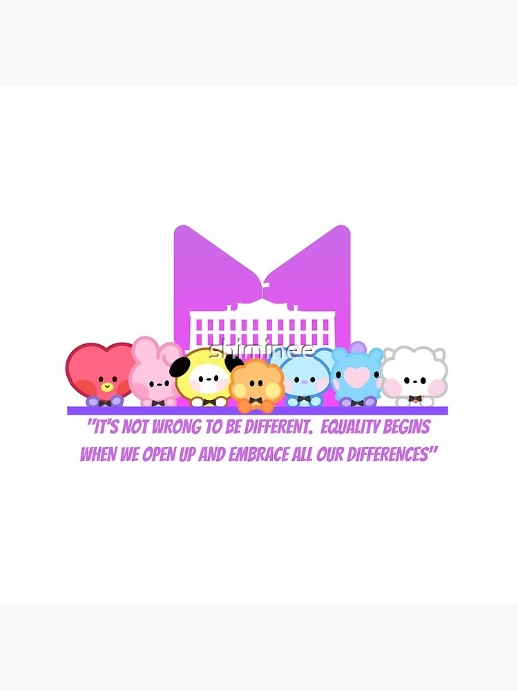 "BTS ARMY OT7 Whitehouse - BT21 Minini Characters" Poster for Sale by ...
