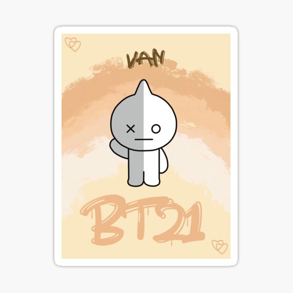 "BT21 Van" Sticker for Sale by pfsmediaa | Redbubble
