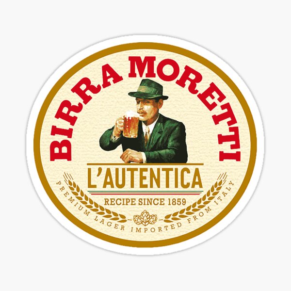 "Best to Buy Iconic Vintage Birra Moretti Logo 1859 Design " Sticker ...