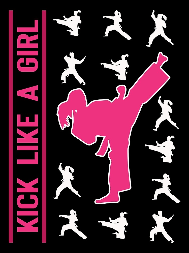 "KICK LIKE A GIRL" Poster for Sale by DayanaLockman | Redbubble